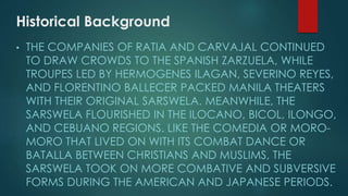 American Colonial Period - Sarswela | PPTX