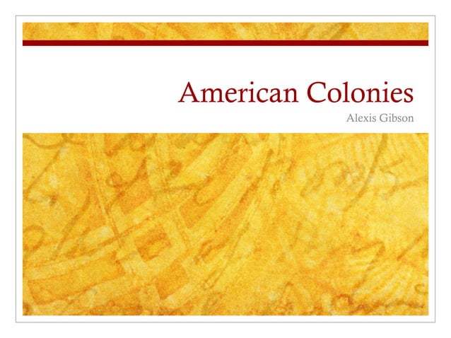 American colonies | PPT