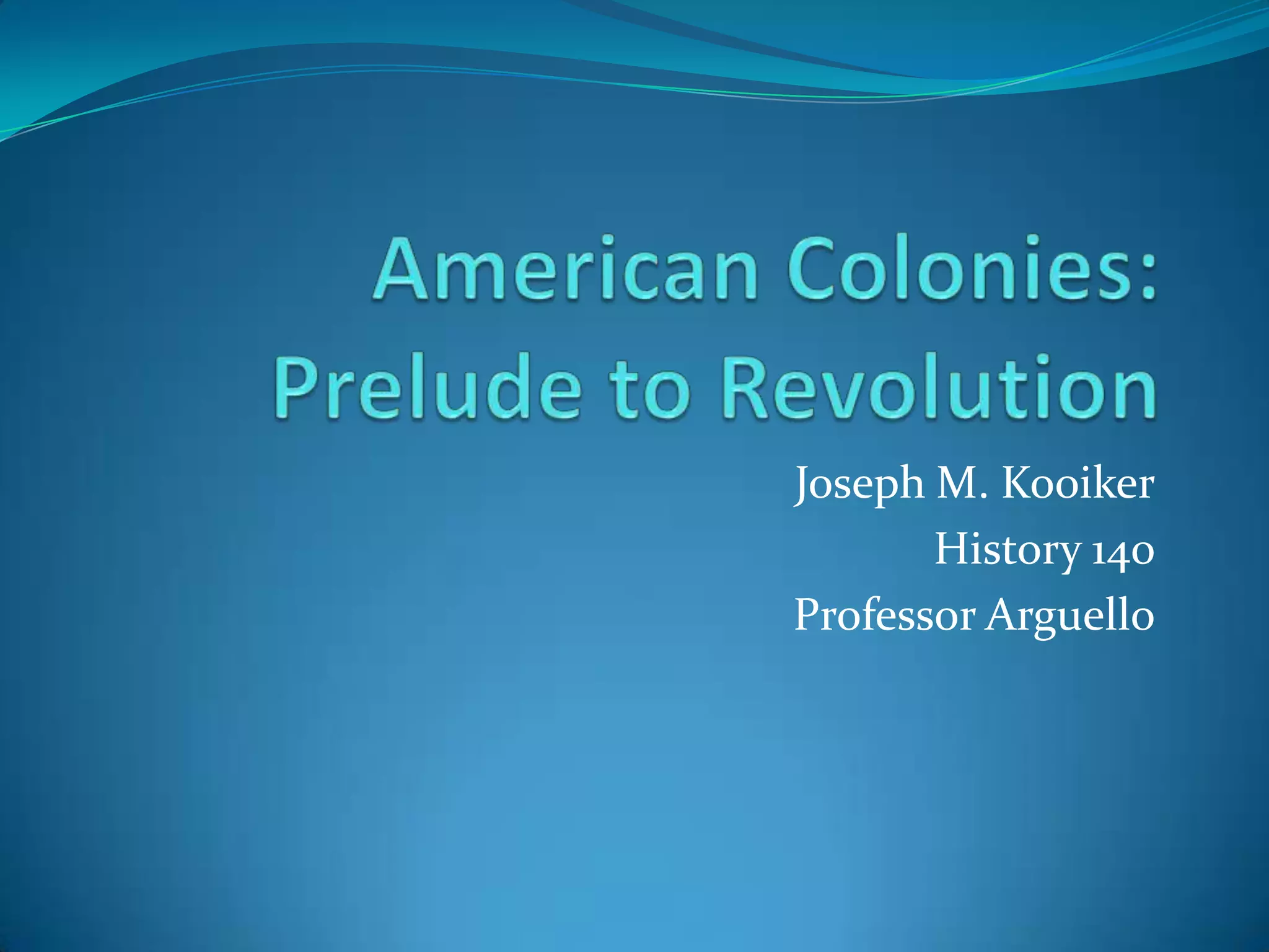 American colonies | PPTX