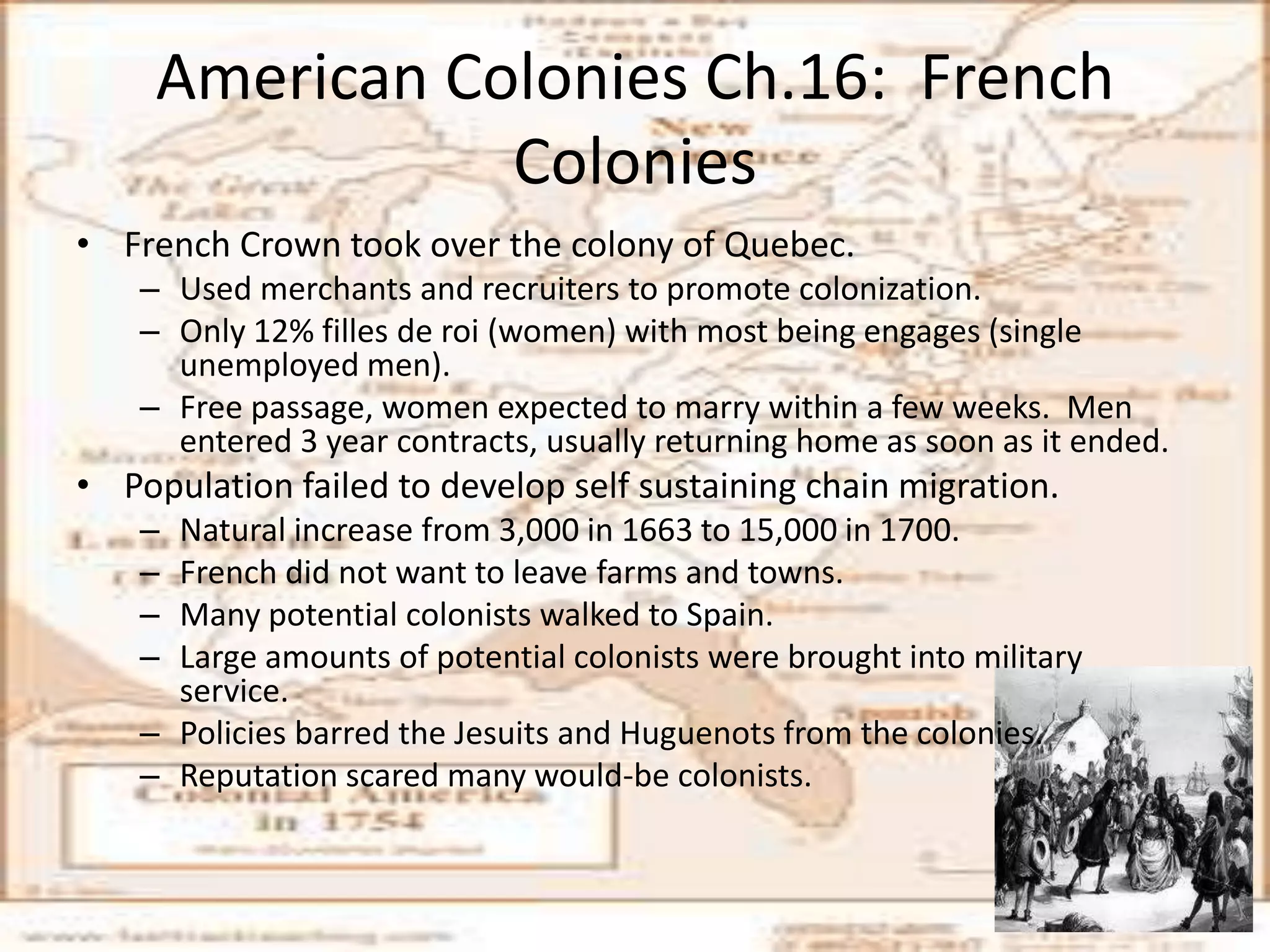 American colonies, french | PPT