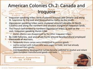 American colonies, french | PPT