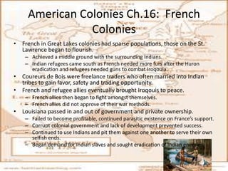 American colonies, french | PPT
