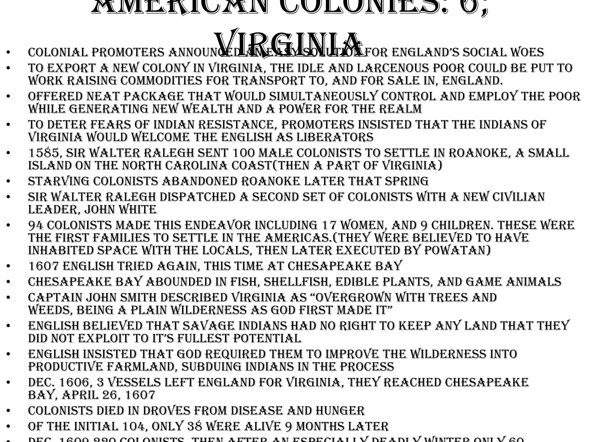 American colonies part 2 | PPT