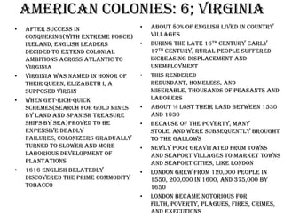 American colonies part 2 | PPTX