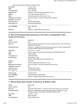 American congress library catalogue, usa 17 research books by dr. d ...