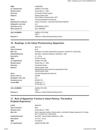 American congress library catalogue, usa 17 research books by dr. d ...