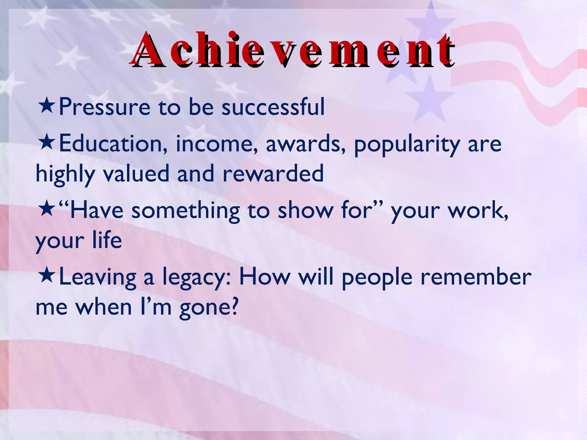 American Cultural Values | PPT