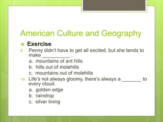 American culture and geography | PPT