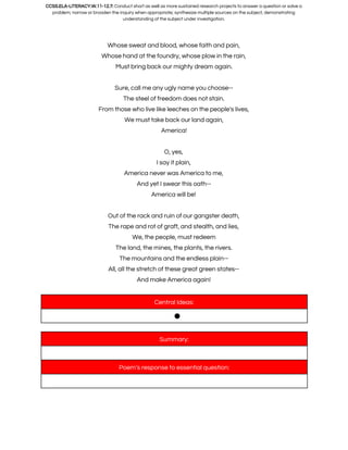 American culture lyric/poem analysis | PDF | Hip Hop Music | Music