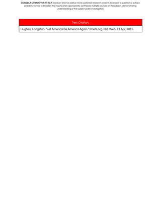American culture lyric/poem analysis | PDF