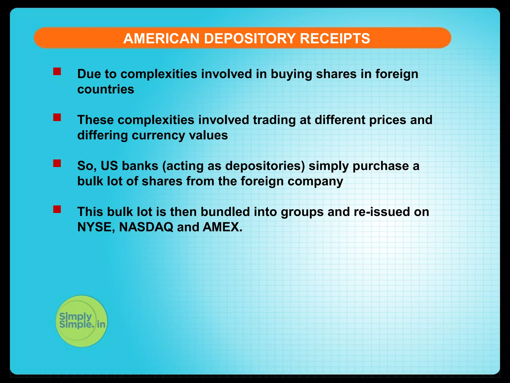 American depository receipts | PPT