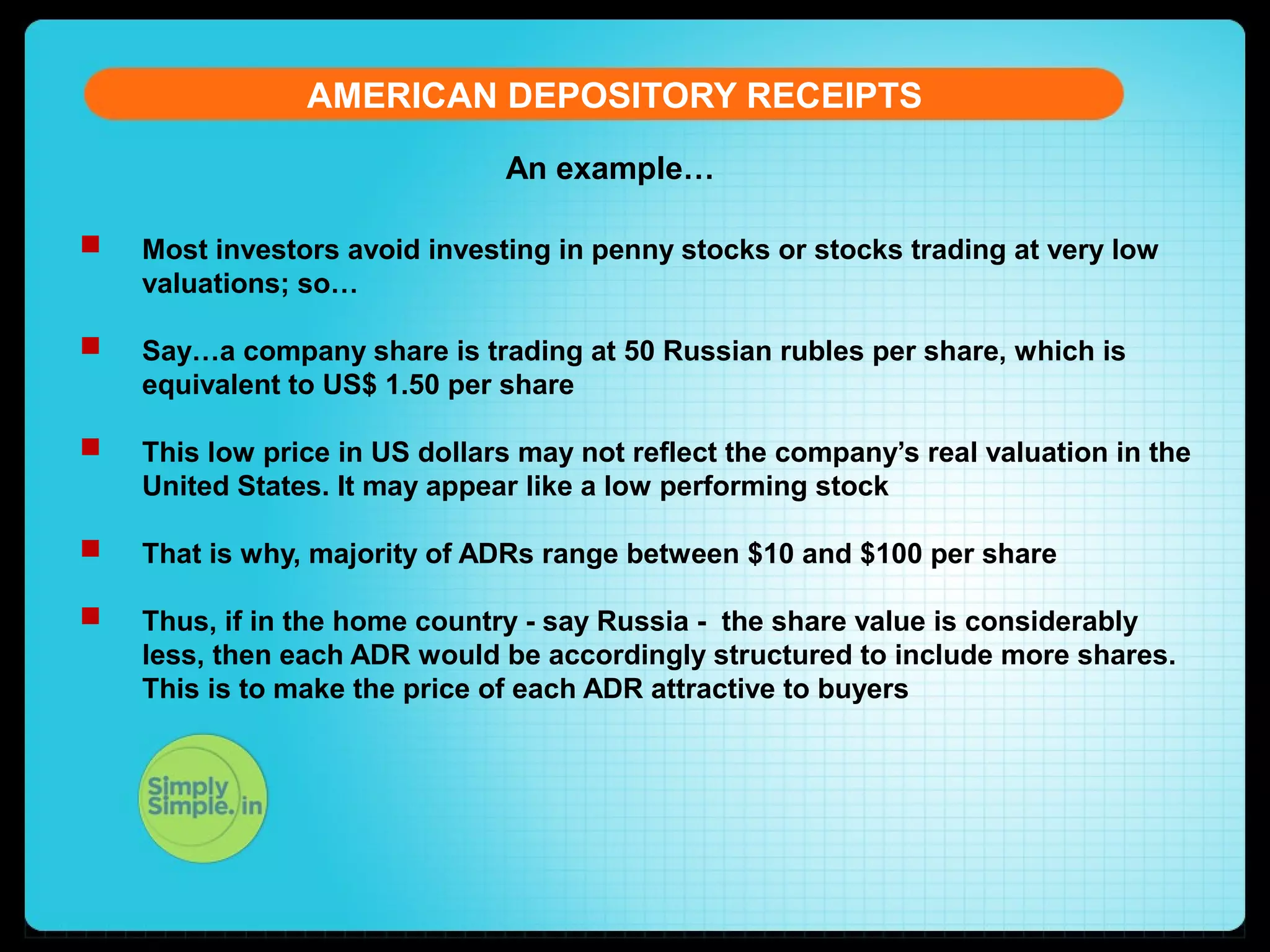 American depository receipts | PPT
