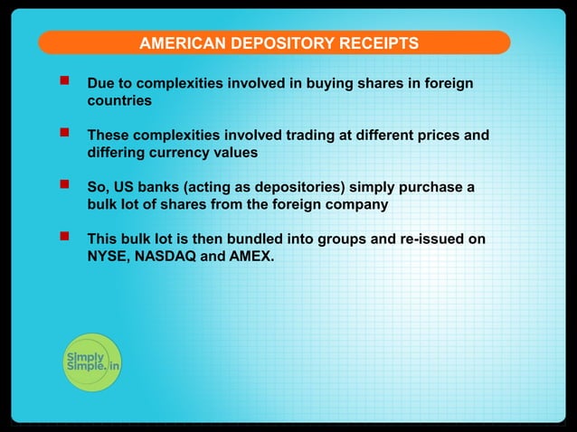 American depository receipts | PPT