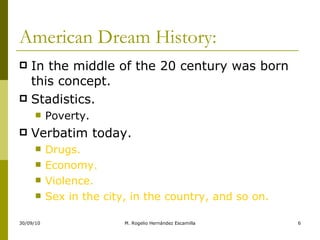 American dream | PPT