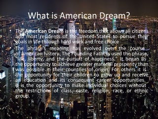 American dream | PPT