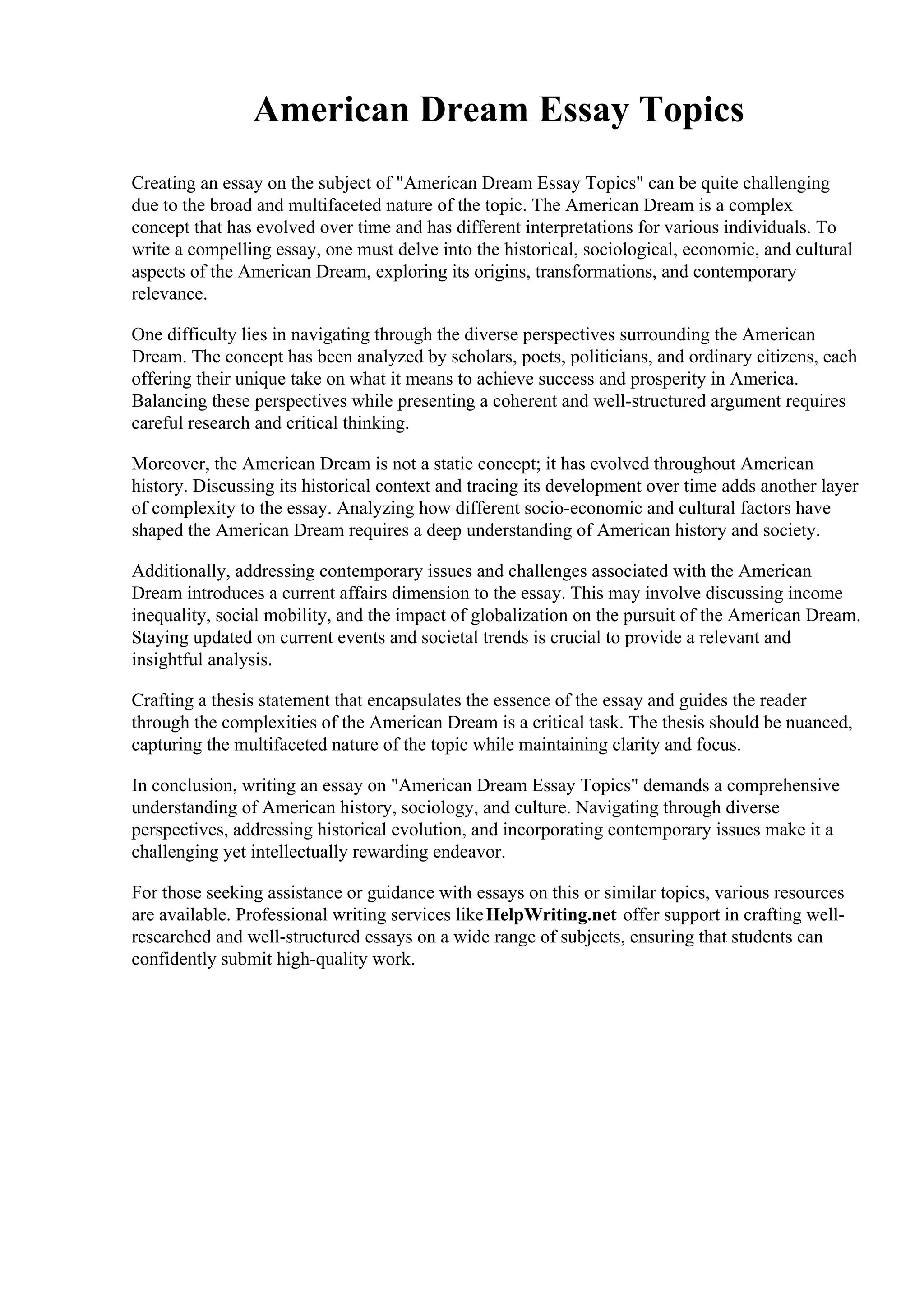 American Dream Essay Topics.pdf