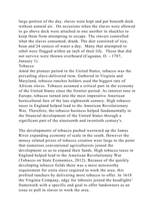 AMERICAN ECONOMIC HISTORY - THE FINANCIAL IMPACT OF SLAVERY1Ame.docx