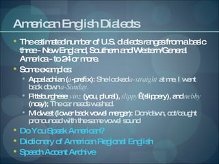 American English | PPT