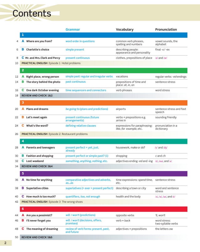 American english file 2 student book 1