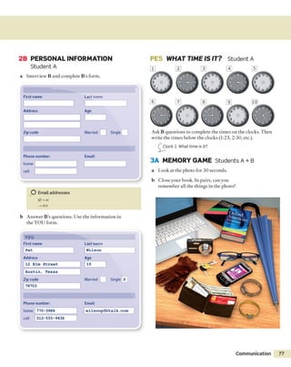 American English File Starter Student Book (Second Edition) | PDF