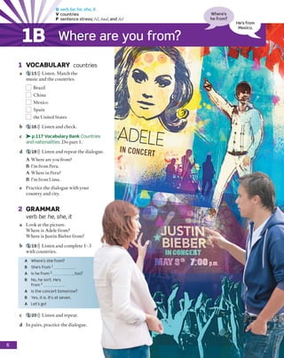 American English File Starter Student Book (Second Edition) | PDF