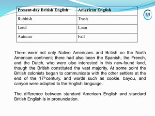 American English. Linguistics Presentation | PPTX
