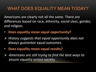 American equality | PPTX