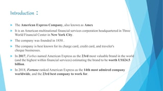 American express | PPTX
