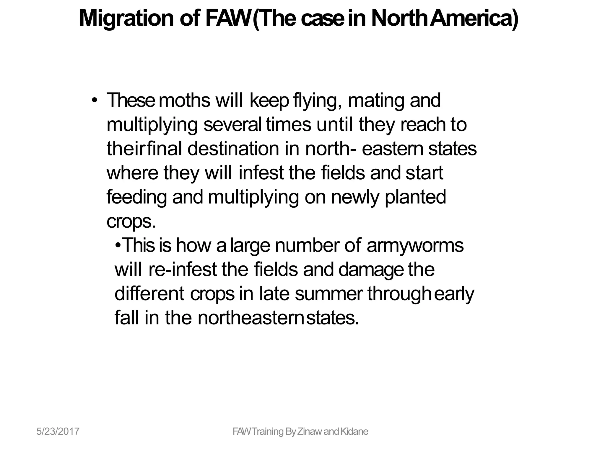 American Fall Army Wormpptx Devastating Crops Ppt