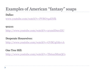 American fantasy soaps | PPTX