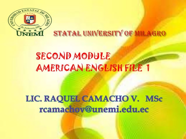 American file mod2 | PPT