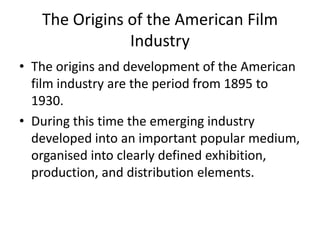 American film industry | PPTX