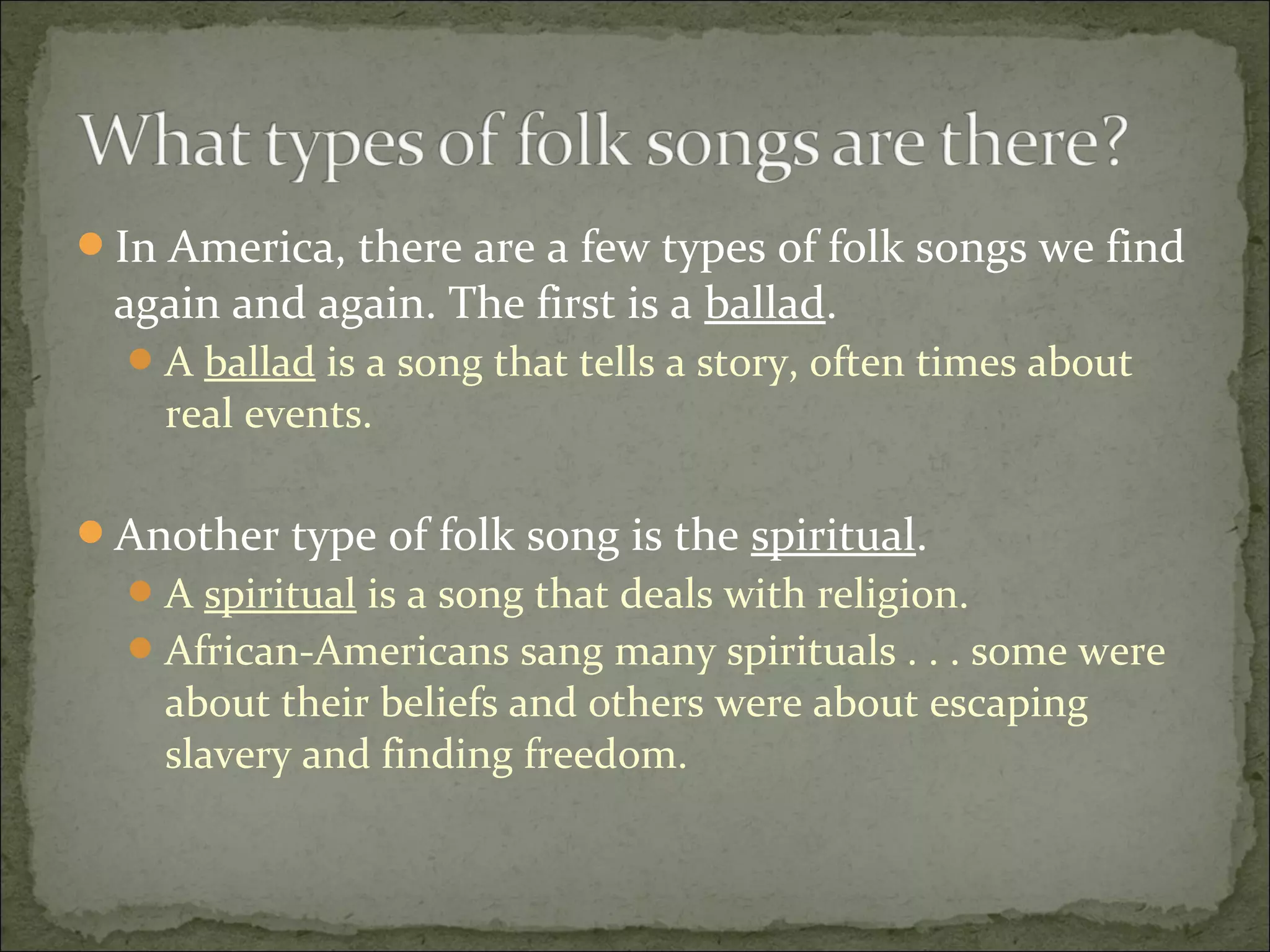 American folk music | PPT
