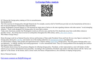 American Foreign Policy 1930-1941 | PPT