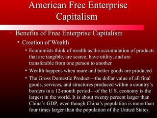 American free enterprise system chapter 3 | PPT