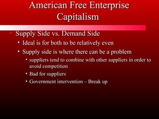 American free enterprise system chapter 3 | PPT