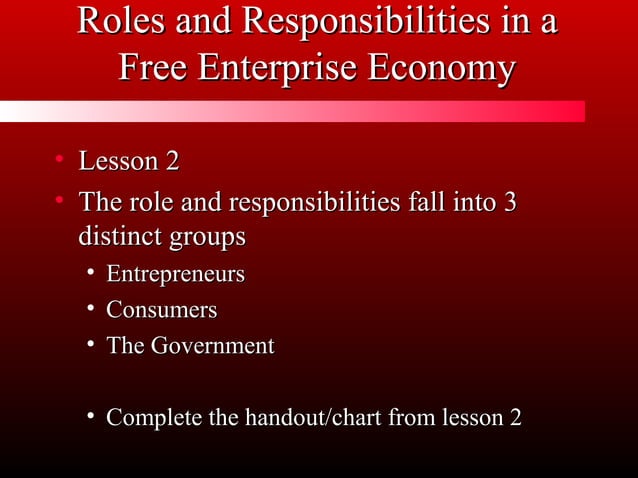 American free enterprise system chapter 3 | PPT | Business | Business ...