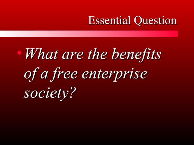 American free enterprise system chapter 3 | PPT | Business | Business ...