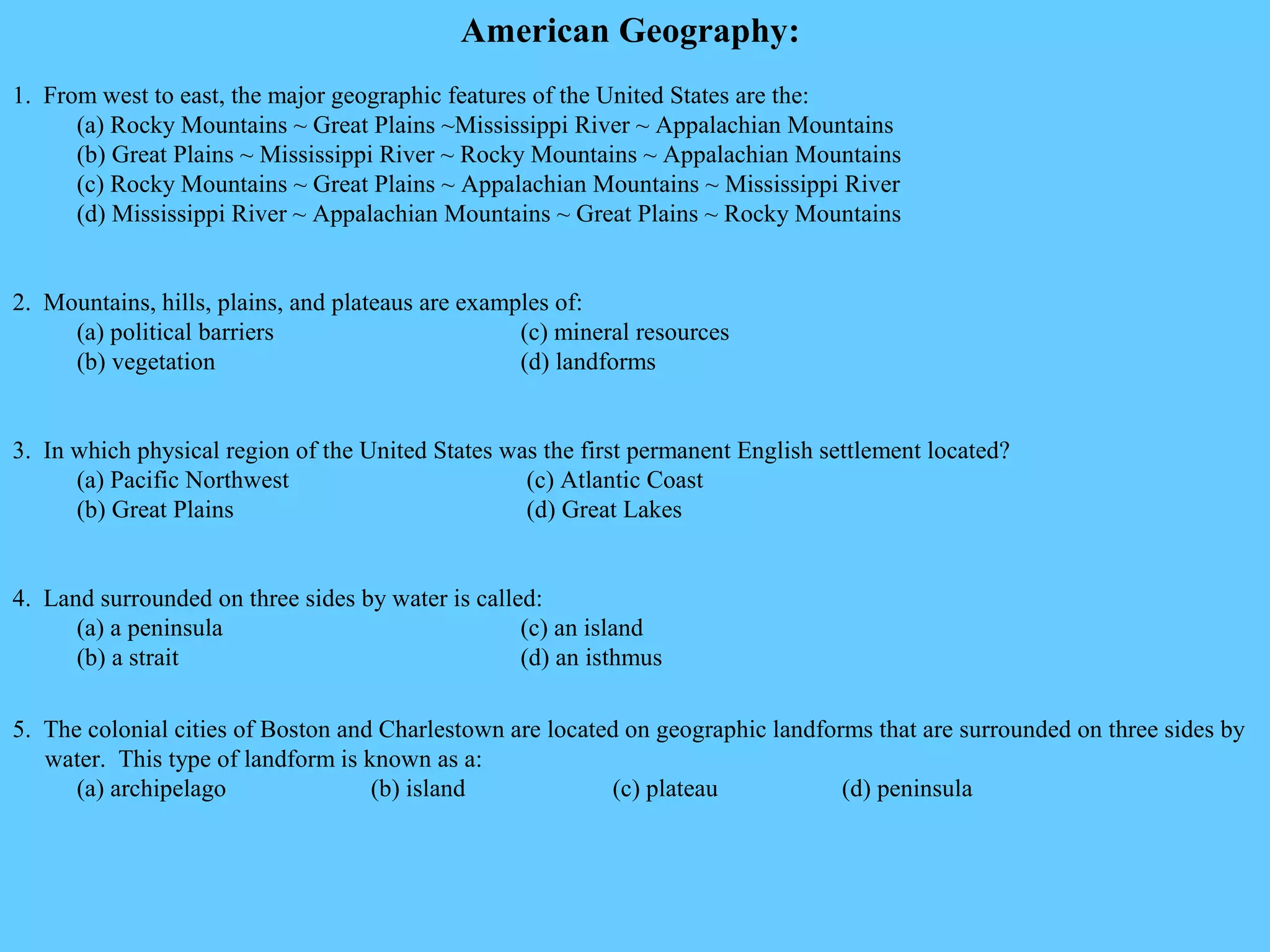 American geography review pp | PPT