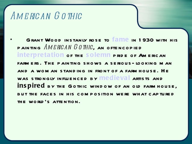 American gothic | PPT