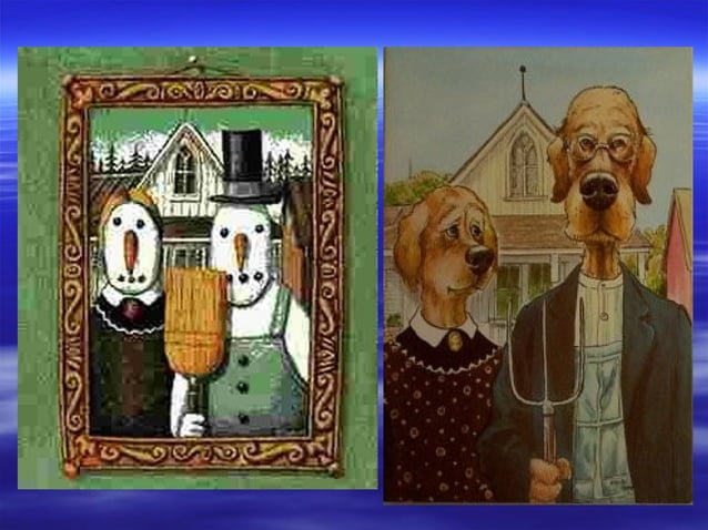 American Gothic painting slideshow notes | PPT | Painting | Arts and Crafts