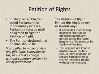 Petition Of Rights 1628