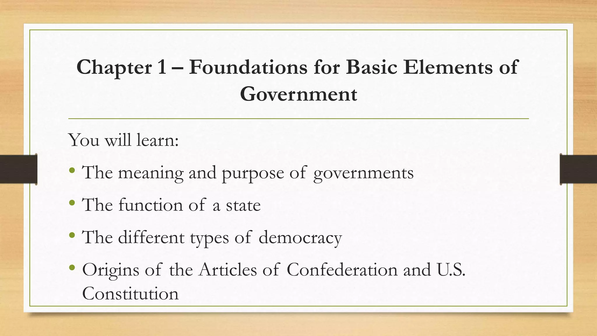 American government | PPTX