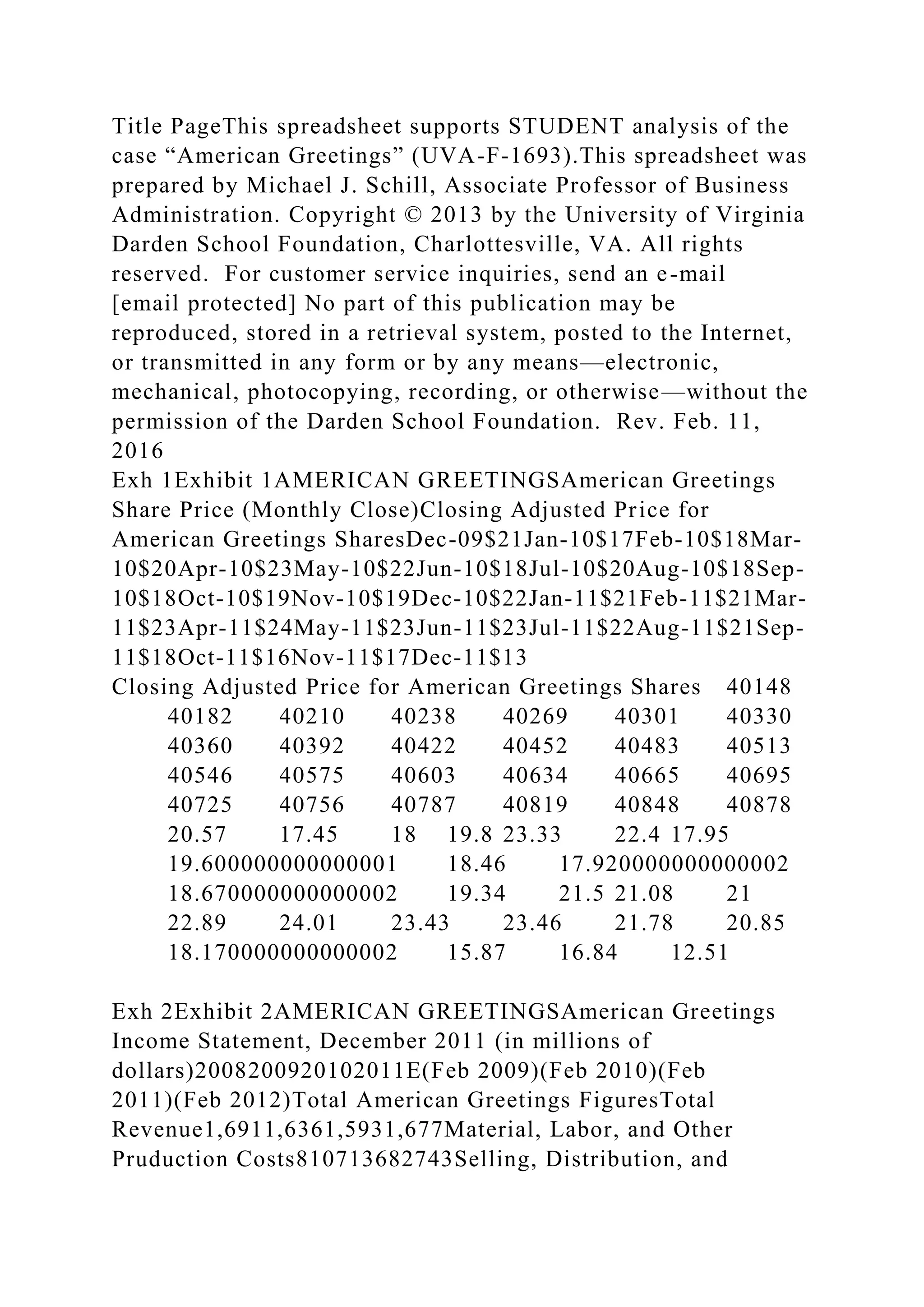 American Greetings Case1. What is going on at American Greetin.docx