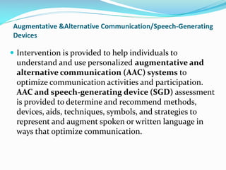 American guideline in speech and language pathology | PPTX