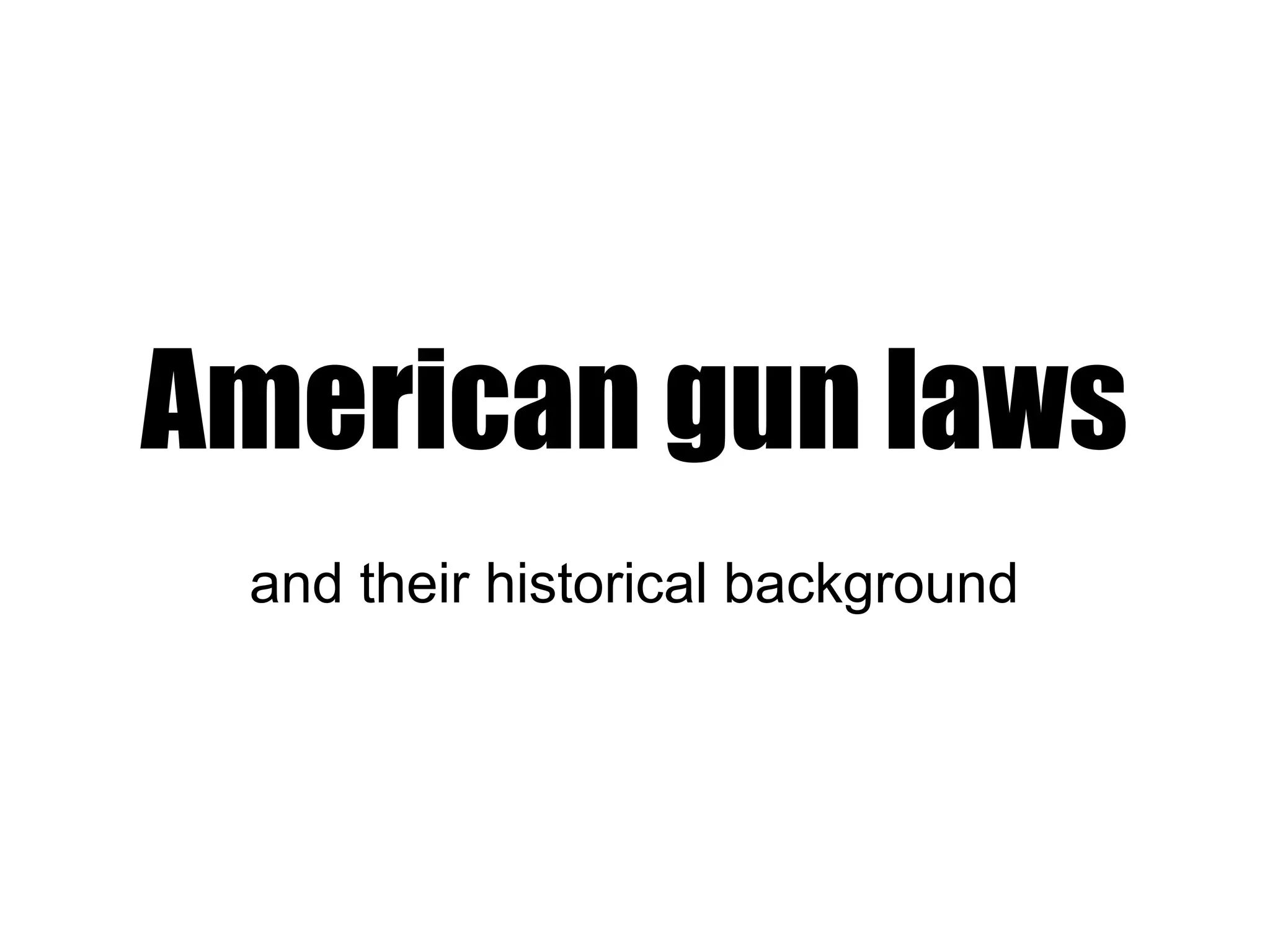 gun laws in the USA | PPT