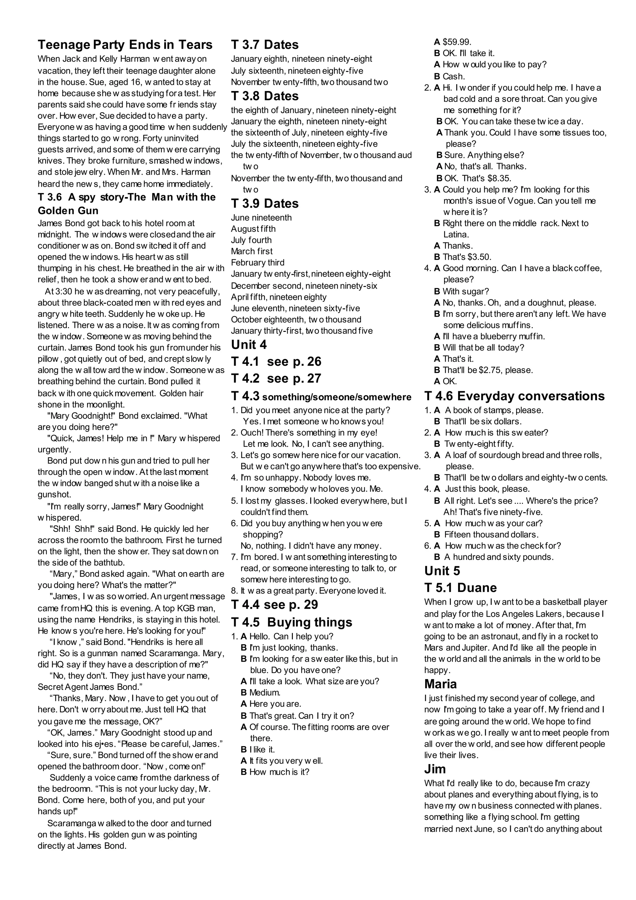 American headway 2 studentbook respuestas en ingles | DOCX