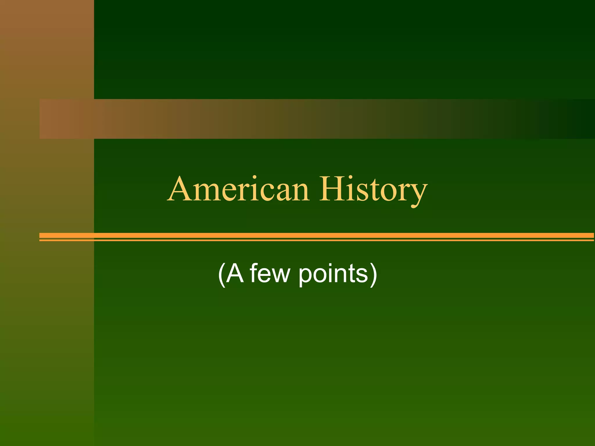 American history | PPT