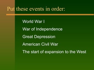 American history | PPT