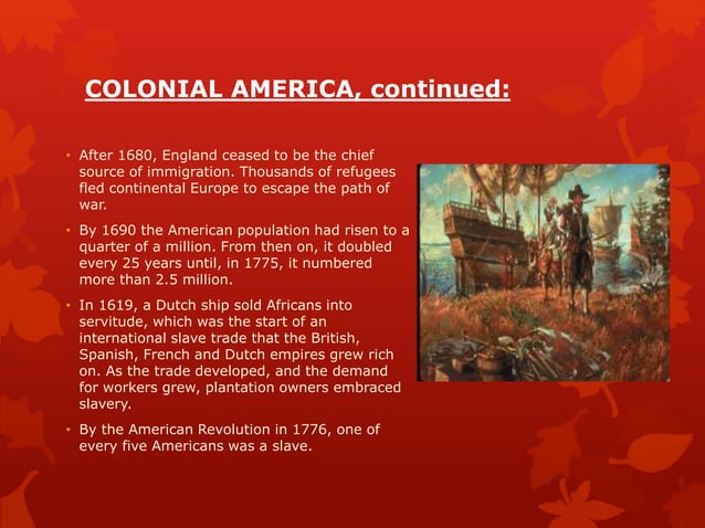 American history: From prehistory until 1900 | PPTX